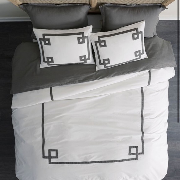 Bedding | Villa By Noble Excellence Greek Key Duvet Cover | Poshmark